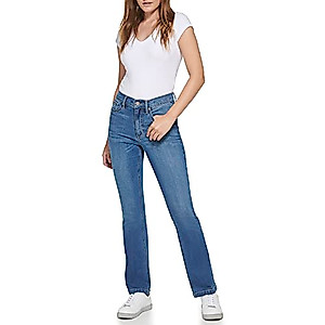 Calvin Klein Women's Super High Rise Straight Denim, Venetian, 32
