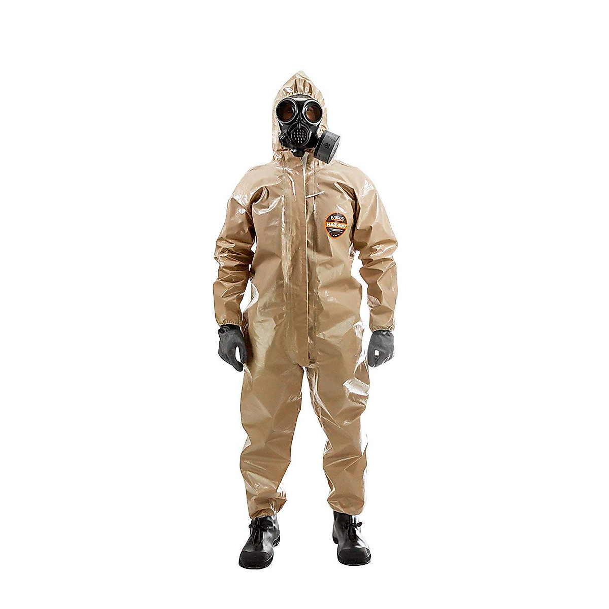 MIRA SAFETY Suit Disposable Protective Coverall with Hood and Elastic Cuff (LG/XL)