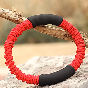 SOPOGER Archery Bow Band Trainer Bow Draw Resistance Stretch Band Trainer Exerciser Strength Training Aid Device Arm Fitness Machine Tool for Archery Bow Hunting Shooting, 25-45 Lbs (Red-35lbs)