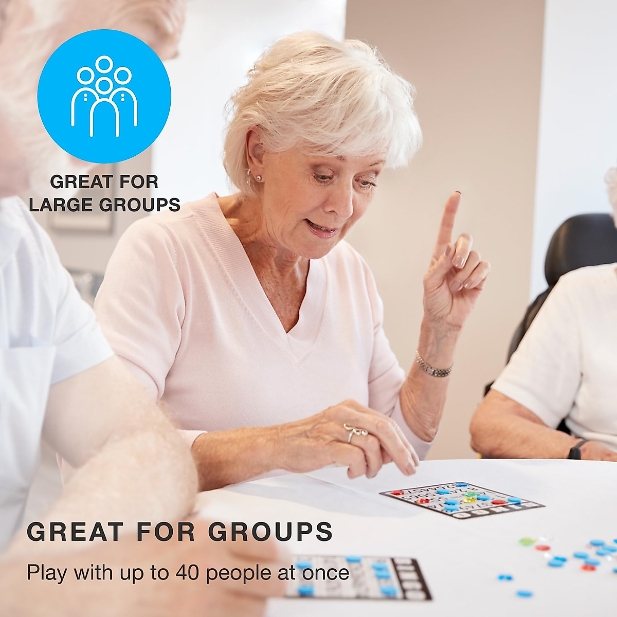 Brybelly Royal Bingo Supplies Bingo Chips for Bingo Games - 1000 Count, Mixed - 3/4" Translucent Bingo Markers - Clear Plastic Bingo Chips Bulk Transparent Counters