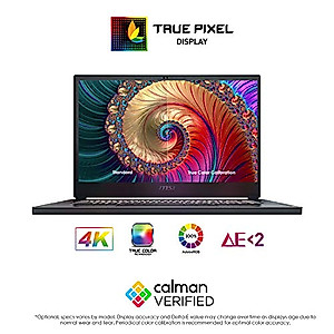 MSI Creator 15 Professional Laptop: 15.6" 4K UHD Ultra-Thin Bezel Display, Intel Core i7-10870H, GeForce RTX 3070, 16GB RAM, 1TB NVMe SSD, Thunderbolt 3, 100% Adobe RGB, Win10 (A10UG-286)