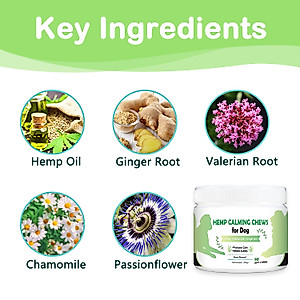 Tekola Dog Calming Chews Bacon Flavor Calming Chews for Dogs Anxiety Relief Aid with Separation, Barking, and Sleeping, Promote Relaxation, Reduce Stress Natural Ingredients