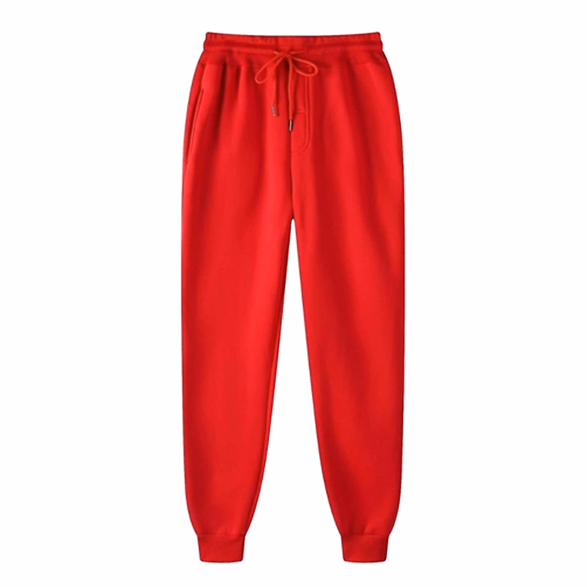 Lastesso Womens Clearance Clothing Women's Baggy Sweatpants Casual Size Elastic Waistband Cinch Bottom Joggers Pants Active Long Trousers with Pockets Prime Big Deal Days 2023 Red L