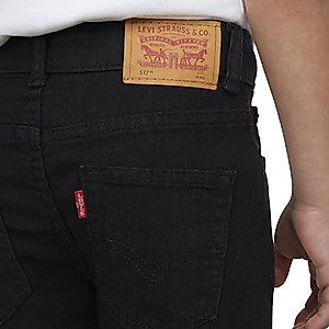 Levi's Boys' 517 Bootcut Fit Jeans, Black, 20
