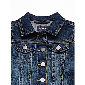 The Children's Place Baby Girls And Toddler Girls Basic Denim Jacket,China Blue,4T