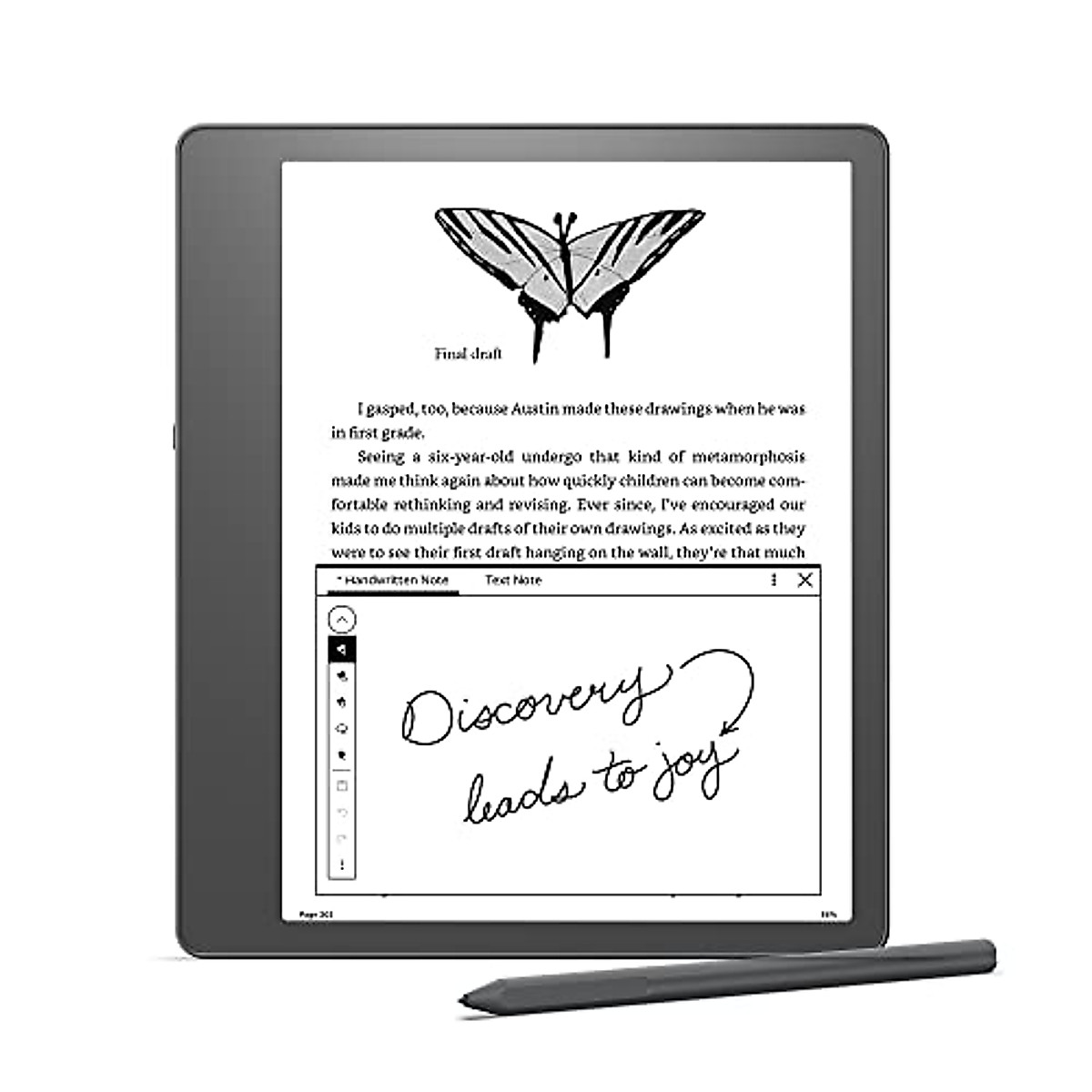 Kindle Scribe (16 GB) the first Kindle for reading, writing, journaling and sketching - with a 10.2” 300 ppi Paperwhite display, includes Premium Pen