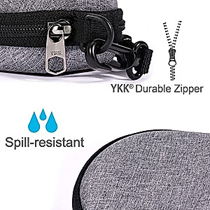 RAIACE Hard Storage Case Compatible with AfterShokz Aeropex/Trekz Air/Titanium Mini Bone Conduction Headphones, Travel Carrying Bag. (Case Only, Not Include The Headphones) - Black(Gray Lining)