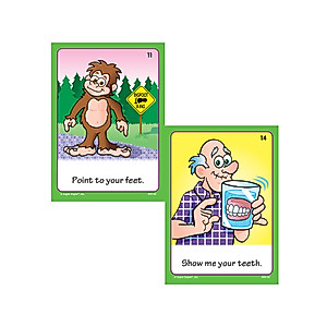 Super Duper Publications | Following Directions Fun Deck Flash Cards | Educational Learning Resource for Children