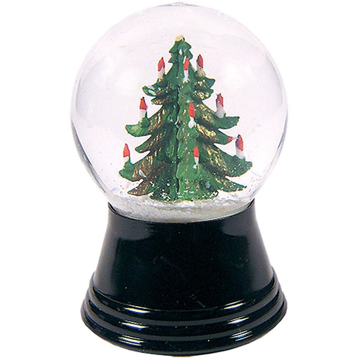 Alexander Taron Importer PR1231 Perzy Snowglobe, Small Christmas Tree-2.5" H W x 1.5" D, 2.75" x 1.5" x 1.5", White