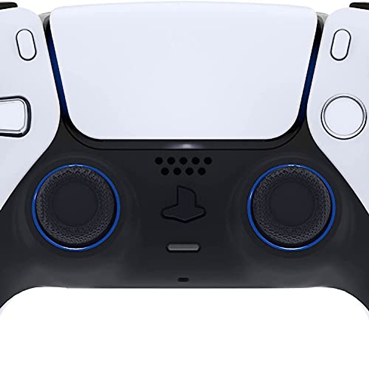 Yaner Glossy Replacement Accessories Accent Rings for DualSense 5 PS5 Controller - Controller NOT Included(Blue）