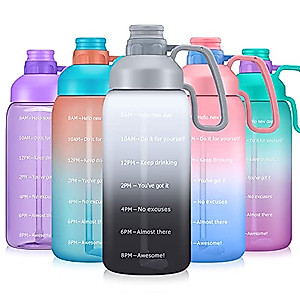 podocarpus Motivational Water Bottle 64 OZ Water Bottle 2 Liter Water Bottle with Time Marker Large Water Bottle Big Water Bottle 1/2 Gallon Water Bottle Half Gallon Water Bottle with Straw