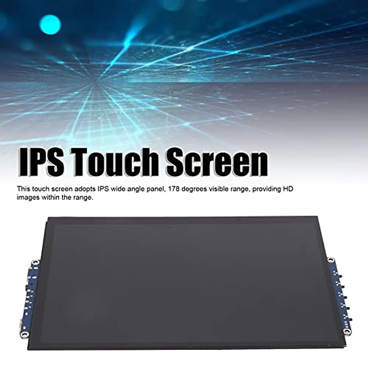 Sanpyl 10.1 Inch Touchscreen Monitor for RasPi, 1280X800 178 Degrees Visible Portable HDMI Monitor, Capacitive Display with VGA, Touch Interface, Audio Output, Power Interface
