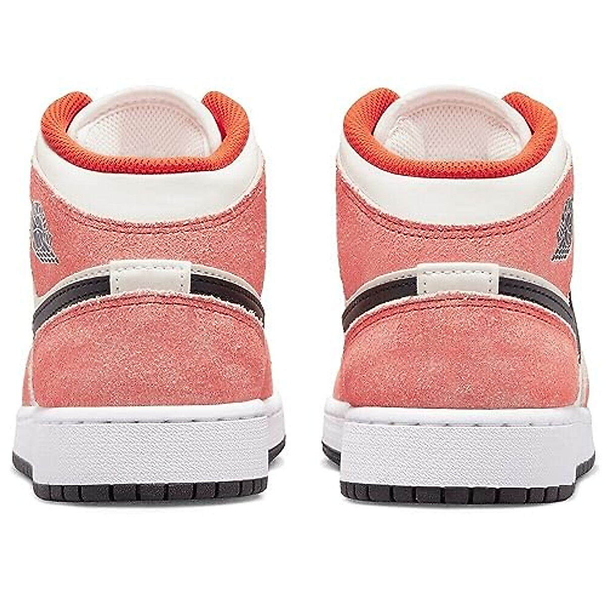 Nike Air Jordan 1 Mid Grade School Team Orange/Black-Sail-White DV1336-800 6.5Y