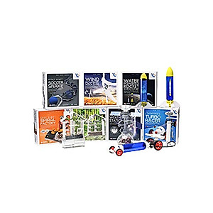 PLAYSTEM Atmospheric Turbo Racer Air Pressure Learning Kit-Assemble an air pressured race car - Engineering Stem Toys - Educational Gift for Kids & Teens, Boys & Girls