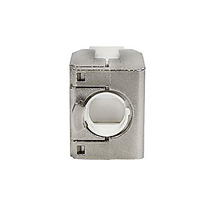 Elite Cat8 Shielded Keystone Jack, 40Gb (40 Gigabit), 180 Degrees, UL Listed, ETL Verified, RoHs/TAA Compliant, Auto Cover (5 Pack)