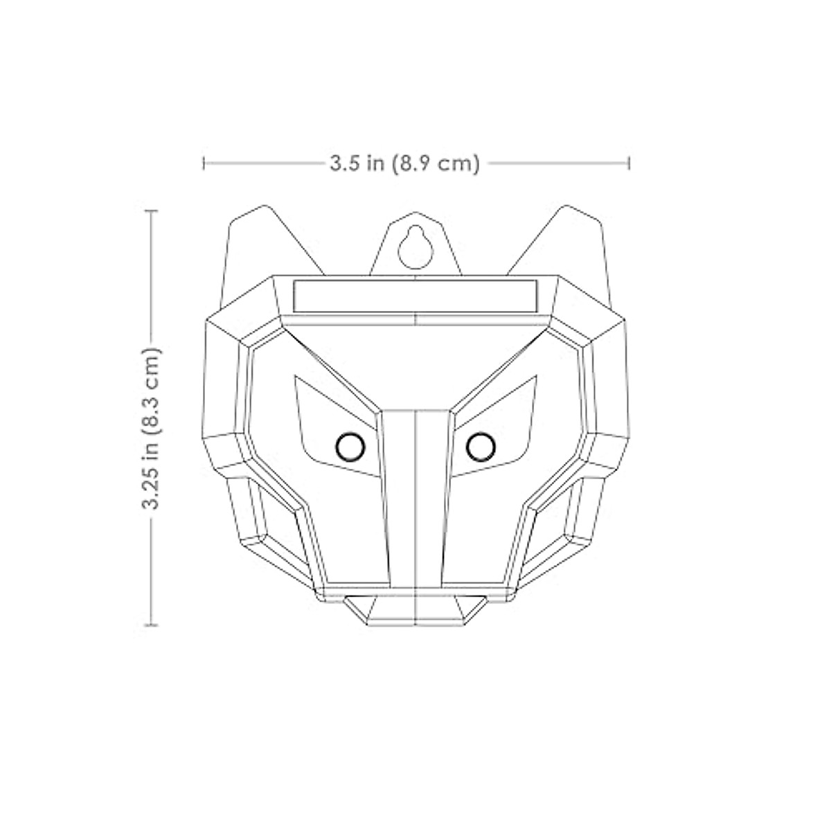 Sunnydaze Wall-Mounted Solar Nocturnal Animal Repellers - Waterproof Design - Red Flashing Lights - Battery Included - 2-Pack