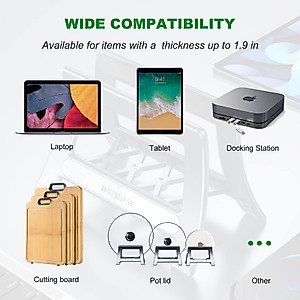 Cutting Board Holder, xuenair Cutting Board Rack Chopping Board Holder,Auto Width Adjustable Cutting Board Holder Stand for Countertop Counter Kitchen Cabinet (Silver)