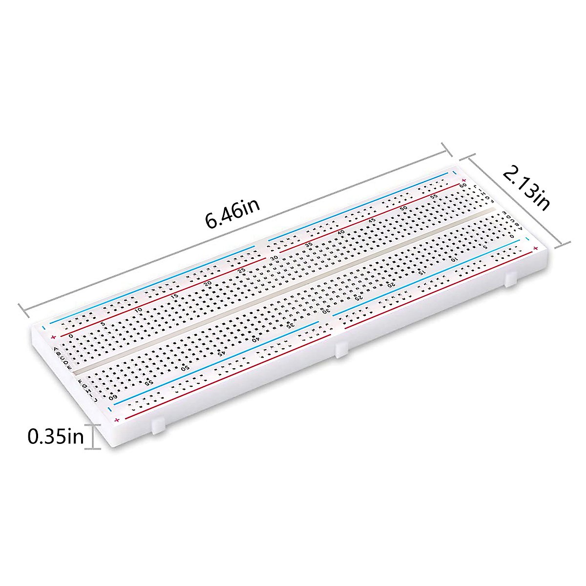 ELOOGAA 3Pcs 830 tie Points breadboards,120Pcs 20cm (7.9inch) Dupont Cables,65Pcs Flexible Breadboard Jumper Wires,560Pcs U-Shape Jumper Wires Arduino Project kit