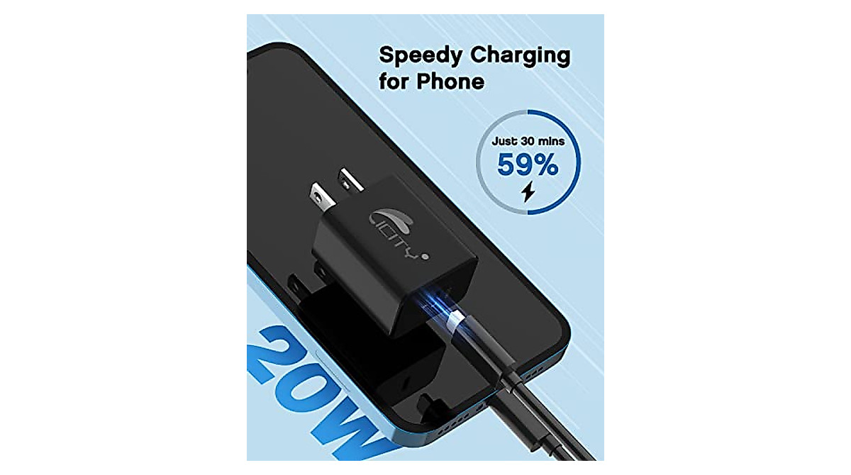 20W USB C Fast Charger (2-Pack) for iPhone 13 & More