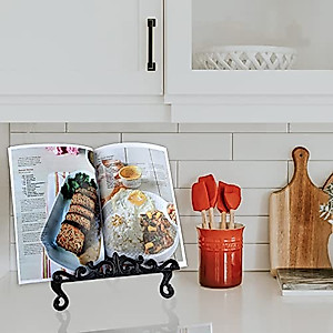 MOLIGOU Cast Iron Cookbook Stand, Recipe Book Holder, Display Stand Holder for Photo Album, Tablet