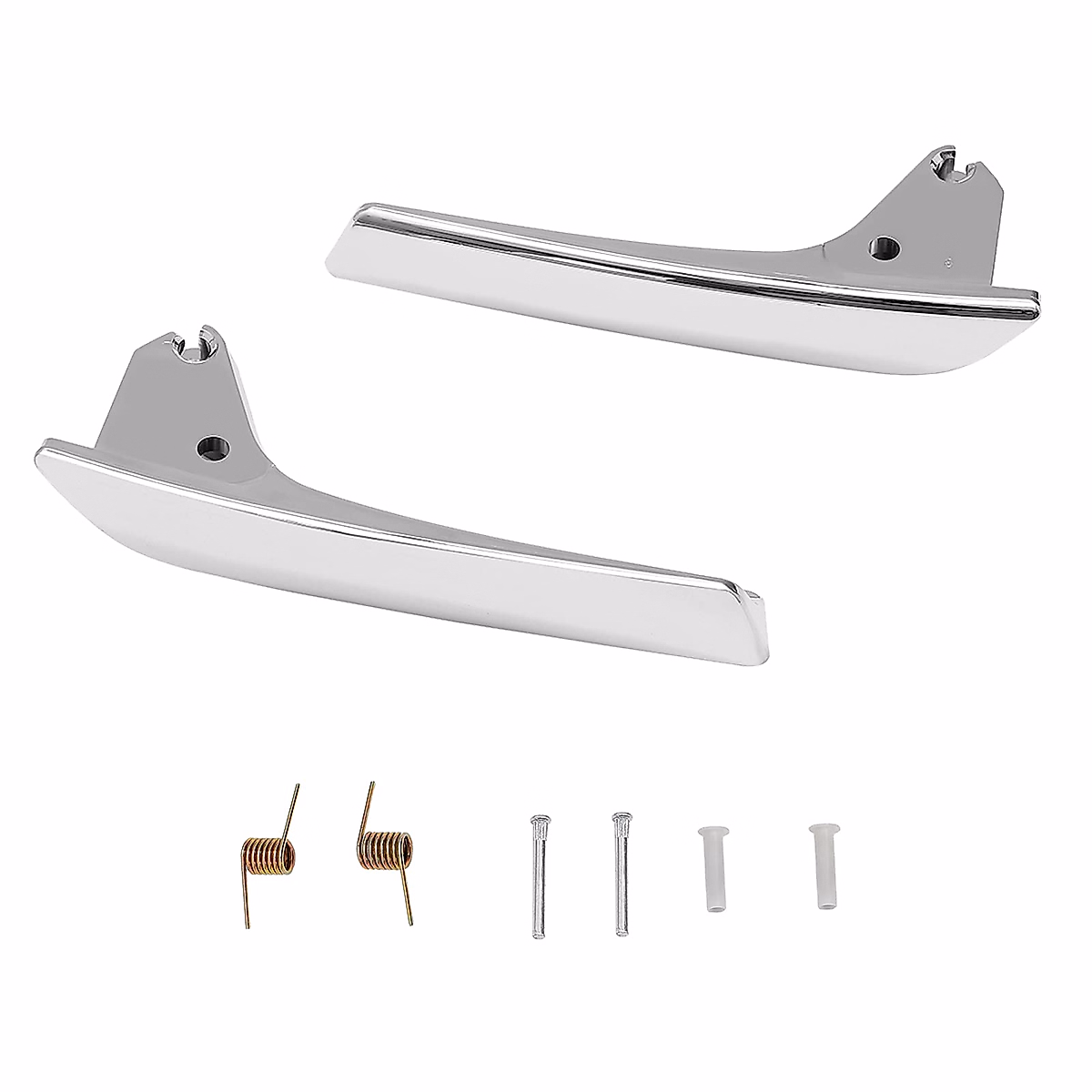 Interior Door Handle Set, Compatible with 2007-2014 Chevy Silverado Tahoe Avalanche Cadillac Escalade GMC Yukon, Chrome Front Inside Left Driver & Right Passenger Side | Replaces# 81195, 15935954