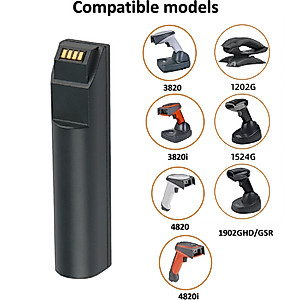 Youejoeq (2-Pack) 2000mAh BAT-SCN01 Battery Replacement for Honeywell 3820 4820 1902GHD/GSR 1452g 1202g,fits Part No 100000495 50121527-002