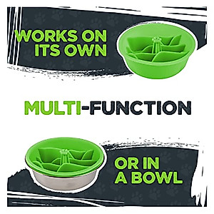Mighty Paw Slow Feeder Dog Bowls | Dog Slow Feeder Bowl, Dog Food Bowl, Dog Bowl Slow Feeder, Slow Feeder Dog Bowl Large Breed and Small Dogs, Puppy Food Bowl, Dog Food Bowls Slow Feeder, Dog Puzzle
