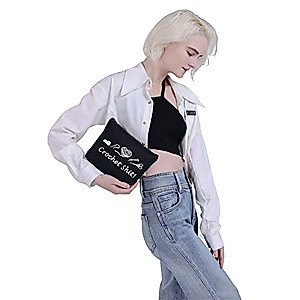 G2TUP Yarn Storage Bag Knitting Zipper Pouch for Crochet Beginners Knitting Lovers Crochet Sht (Knitting Black Zipper Pouch)