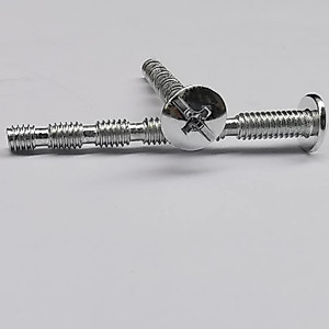 Truss Head Break Away Screws, Imperial 8-32 Thread x 1-3/4", 80-Pcs/11ounces Long Slub Bolts for Cabinet Drawer and Door Handles and Knobs，Long Slub Machine Phillips Screws