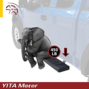 YITAMOTOR 6 Inches Running Boards Compatible with 2015-2024 Ford F-150 SuperCab, 2017-2024 Ford F250 F350 SuperCab Aluminum Black Side Steps Nerf Bars