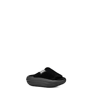 UGG Women's FOAMO UGGPLUSH Slide Sandal, Black, 6