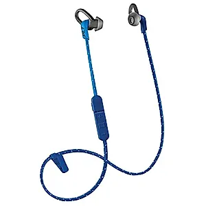 Plantronics BackBeat FIT 300 Sweatproof Sport Earbuds, Wireless Headphones, Dark Blue/Blue