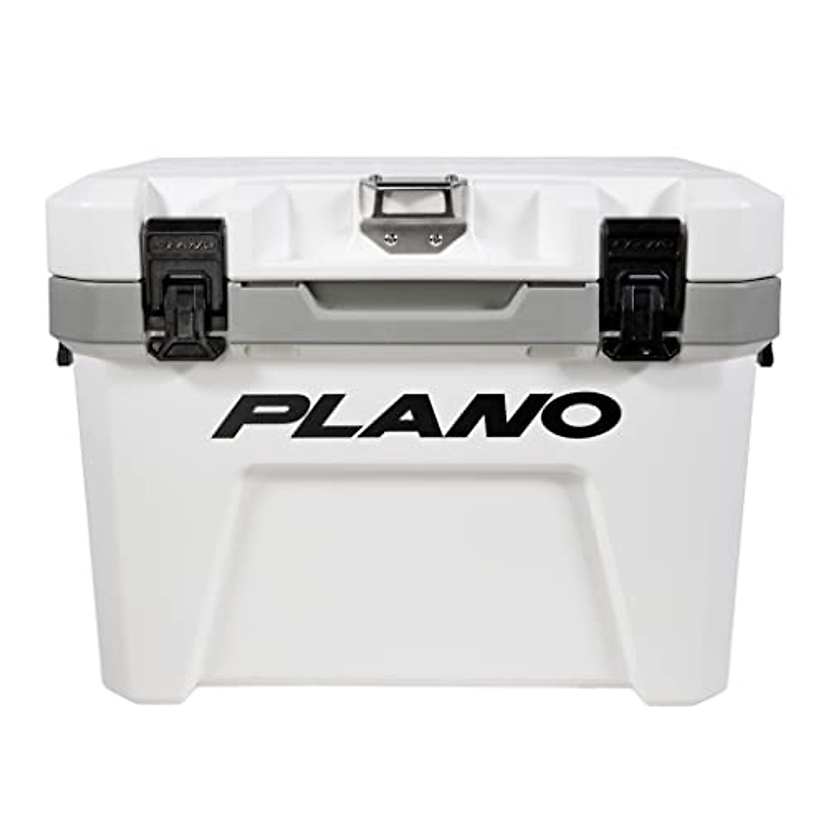 Plano Frost 21-Quart Hard Cooler, Includes Dry Basket, Small, White and Black, Durable, Insulated Ice Chest for Camping, Fishing, and Tailgating
