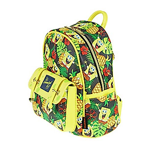 KBNL SpongeBob 11" Faux Leather Mini Backpack - A21036 Multicolor