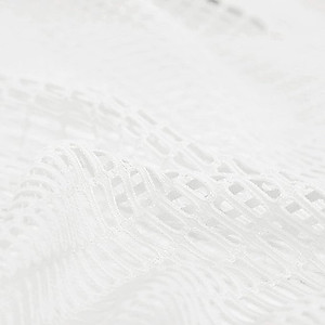 Hospital Privacy Partition Silver Grommet Curtain, Extra Wider Medical Privacy Curtain for Room Divider, Cubicle Divider Curtain for SPA Clinic Show Room(1 Panel,12ft Wide x 7ft Tall,White)