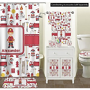 RNK Shops Firefighter Character Waste Basket - Single Sided (Black) w/Name or Text