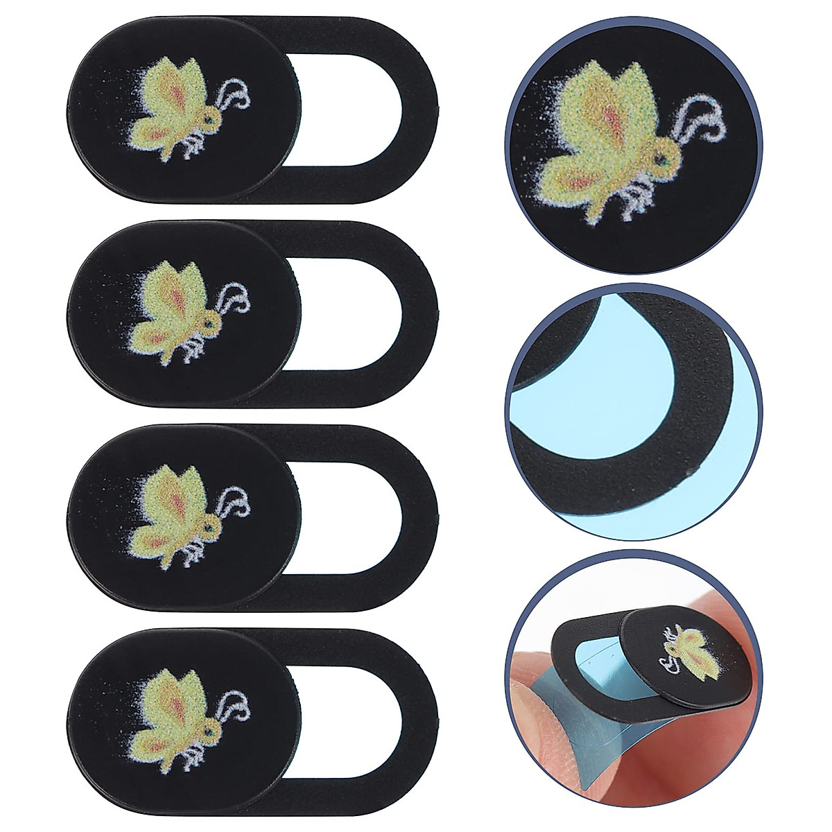 OSALADI 4pcs Privacy Cover Web Covers Plastic Webcam Cover Laptop Webcam Cover Webcam Protective Covers Peeping Covers Laptop Covers Tablet Covers