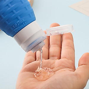 Travel Bottles for Toiletries, Tsa Approved 4oz Silicone Travel Containers Set Leak Proof Refillable BPA Free Travel Accessories with Clear Bag for Shampoo Conditioner Liquids