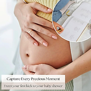 Pregnancy Journal For First Time Moms - Keepsake Memory Book Pregnancy Photo Journals - 40 Weekly Calendars Milestone Journey - 200 Page Baby Book Mom Gifts - Space For Ultrasound Photos & Tracking