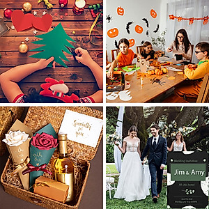 Gondiane 24 sheets Black Cardstock Paper 8.5 x 11 Inches for DIY Cards, Invitations, Scrapbooking and Other Crafts(250gsm/92lb)