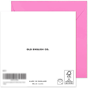 Old English Co. Clink Clink Champagne Birthday Card - Female Greeting Card for Her | Fizz Celebrations for Sister, Mum, Aunty, Niece, Best Friend | Blank Inside & Envelope Included