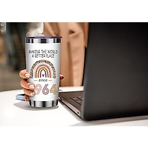 AYERMOYO 60th Birthday Gifts for Women,60th Birthday Gifts,60th Birthday Gift Ideas,Gifts for 60 year Old Woman,Cool Gifts for 60 Year Old Woman,60th Birthday Ideas-1964 Tumbler