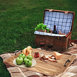 Noodle Board Stove Cover for Gas/Electric Stove Top- Wooden Stove Top Cover for Counter Space- Durable Wood Stove Top Cover Cutting Board -Sink Cover RV Stove Top Cover, Decorative Tray for Kitchen