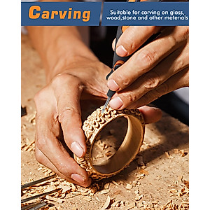 CHILEAD Rotary Tool Accessories Kit, 500 Pcs Accessory Set, 1/8"(3.2mm) Diameter Shanks, Universal Fitment Bits for Easy Cutting, Sanding, Grinding, Sharpening, Carving, Drilling, Polishing, Engraving