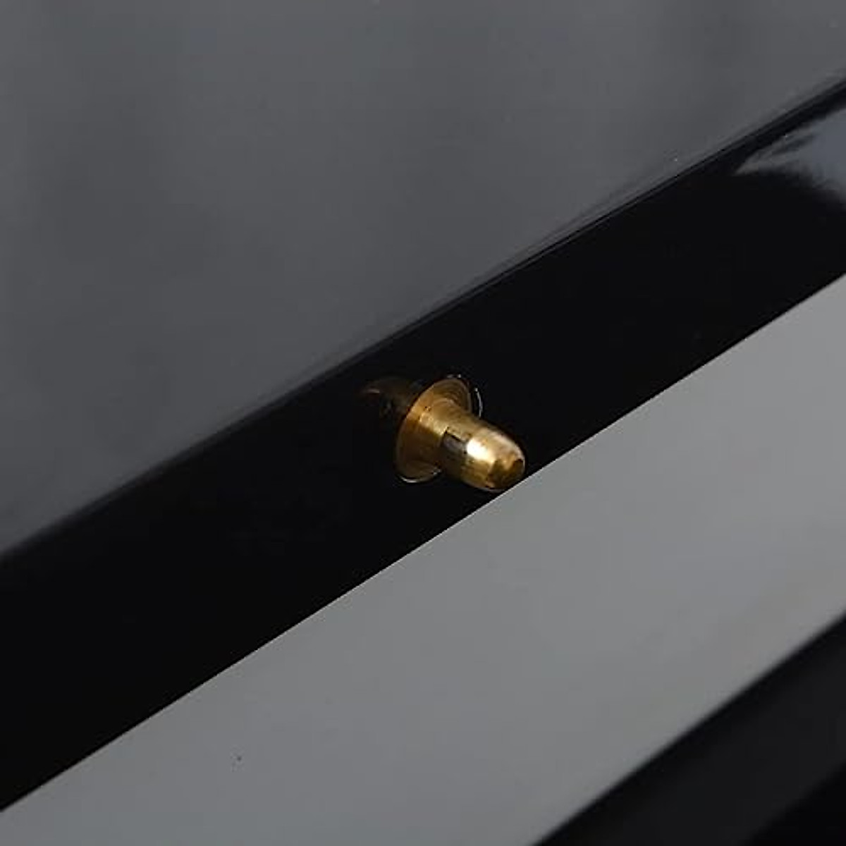 WHOPBXGAD Extendable Dining Table,Restaurant Counter, Kitchen Table, Easy to Assemble Suitable for Small Spaces, Flats, Bars, Restaurants,High Gloss Black