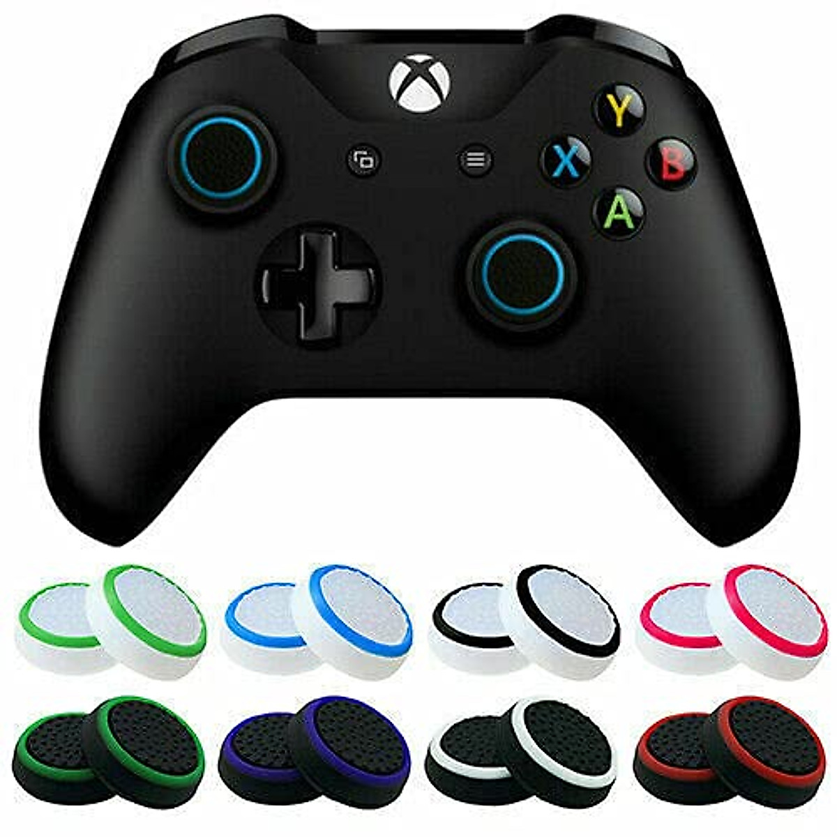 10 Pcs Silicone Cap Joystick Thumb Grip Protect Cover for Ps3 Ps4 Ps5 Xbox 360 Xbox One Xbox Series X Wii U NSwitch Pro Controllers Game Controllers