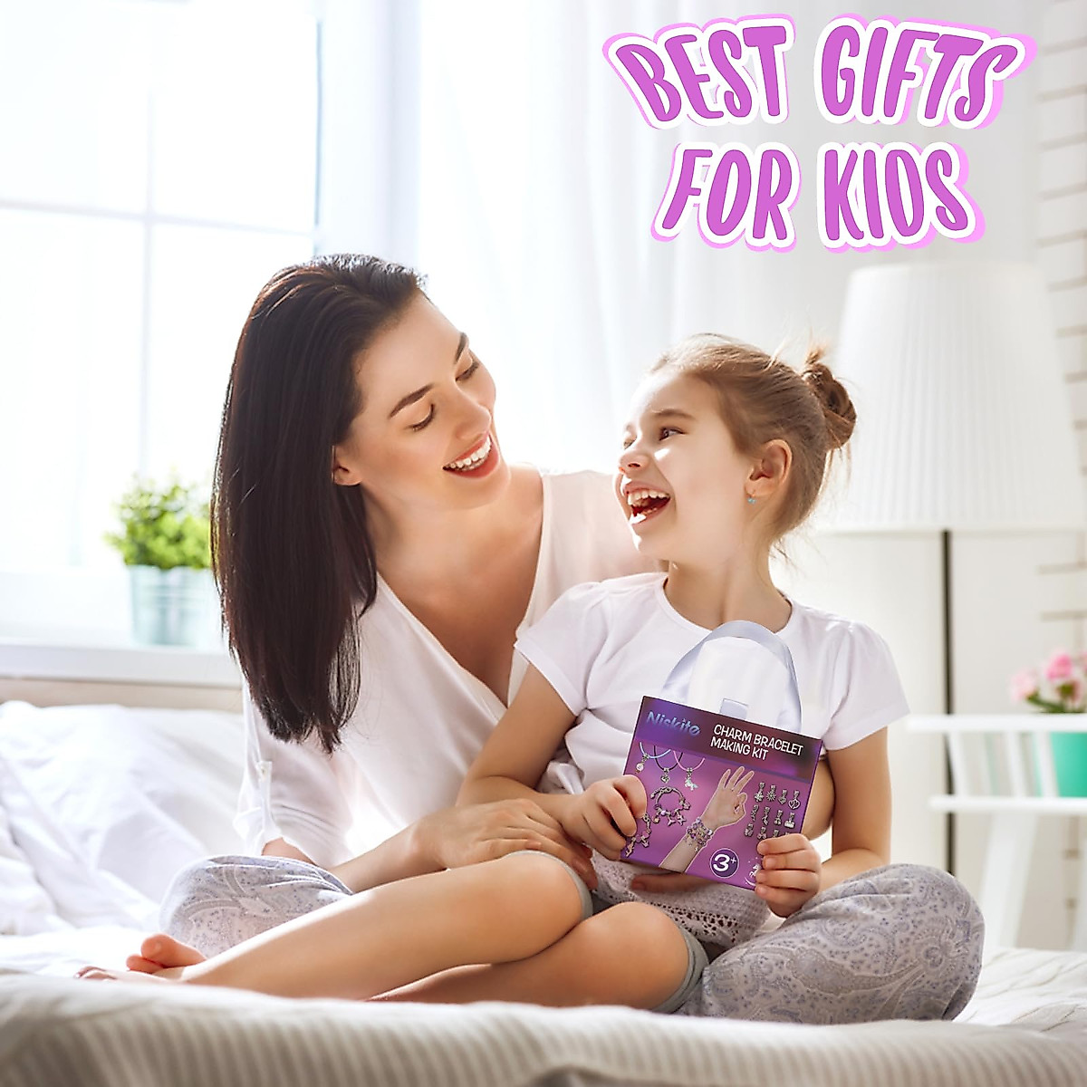 Niskite Girl Toys Bracelet Making Kit: Toys for Girls Age 5 6 7 8 9 10 Year Old Girl Birthday Gift Ideas