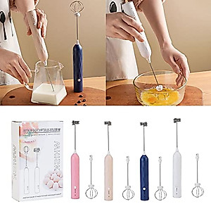 Milk Frother Hand-held Foam Maker Whisk Drink Mixer Mini Foamer For Lattes Cappuccinos Frappes Milk Hot Chocolate Milk Foam Maker For Coffee Electric Usb Rechargable