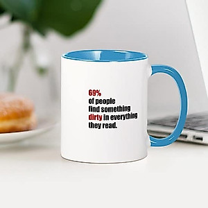 CafePress 69 Dirty Mugs Ceramic Coffee Mug, Tea Cup 11 oz