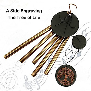 Sympathy Wind Chimes Outdoor Double-Sided Engraved,36 Inch Memorial Wind Chimes for Loss of Loved One,Memory Wind Chime for Mother Father Grandma Husband,Tree of Life Memori Gift